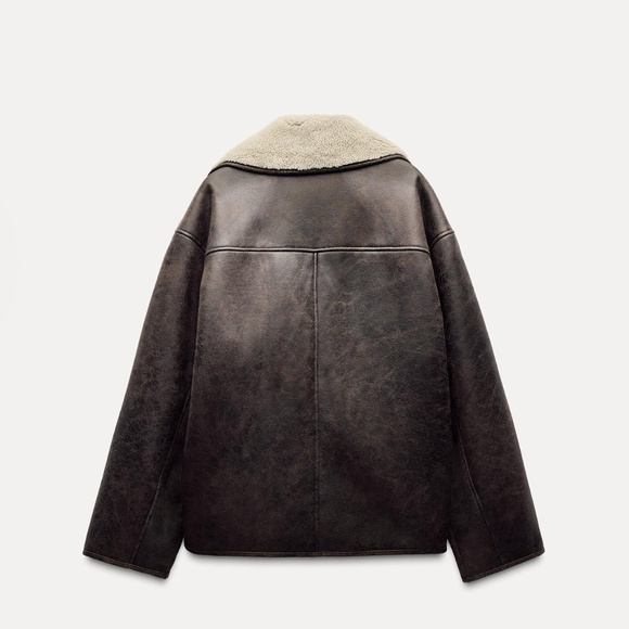 Zara | Jackets & Coats | Zara Brown Double Faced Jacket | Poshmark